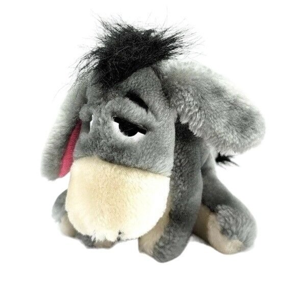 Disney | Toys | 25 Vtg Disney Sears Eeyore Plush Gray Cream 7 Winnie ...
